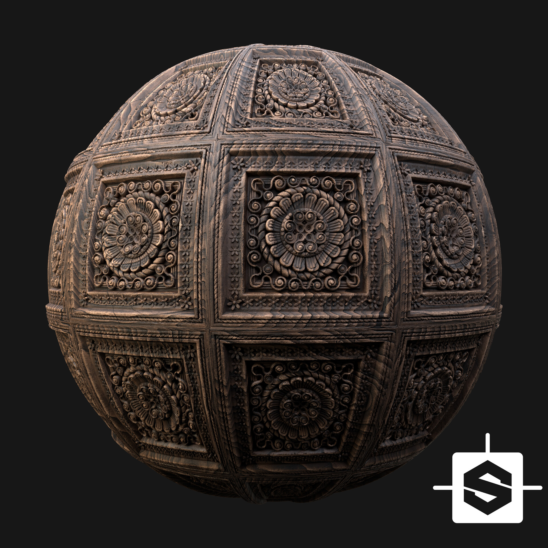 ArtStation - Baroque Wood Paneling