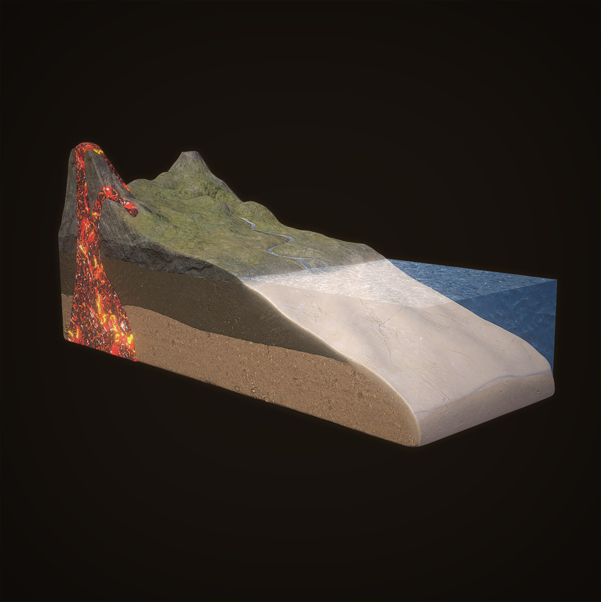 ArtStation - Animated Rock Cycle