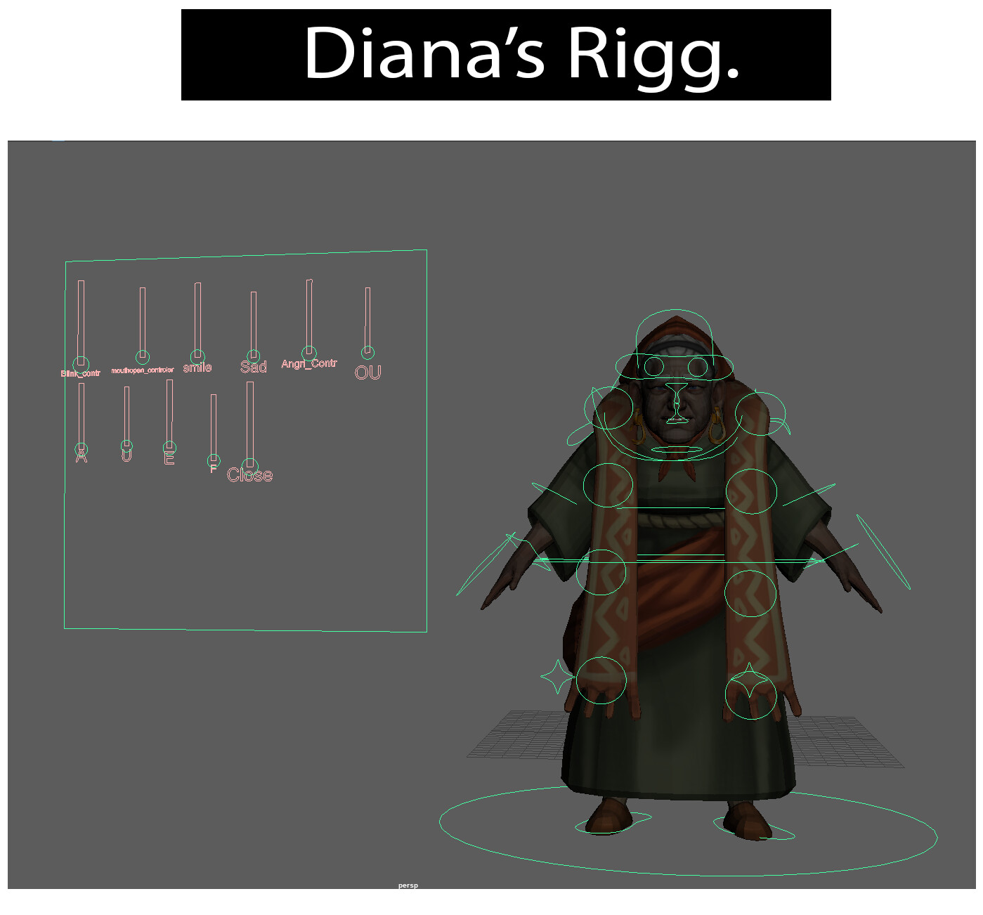 ArtStation - Diana's Rigg