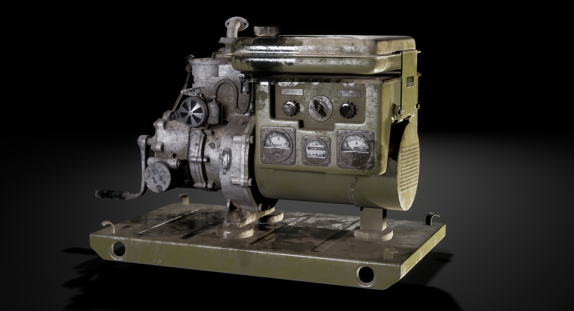 ArtStation - Old electric generator