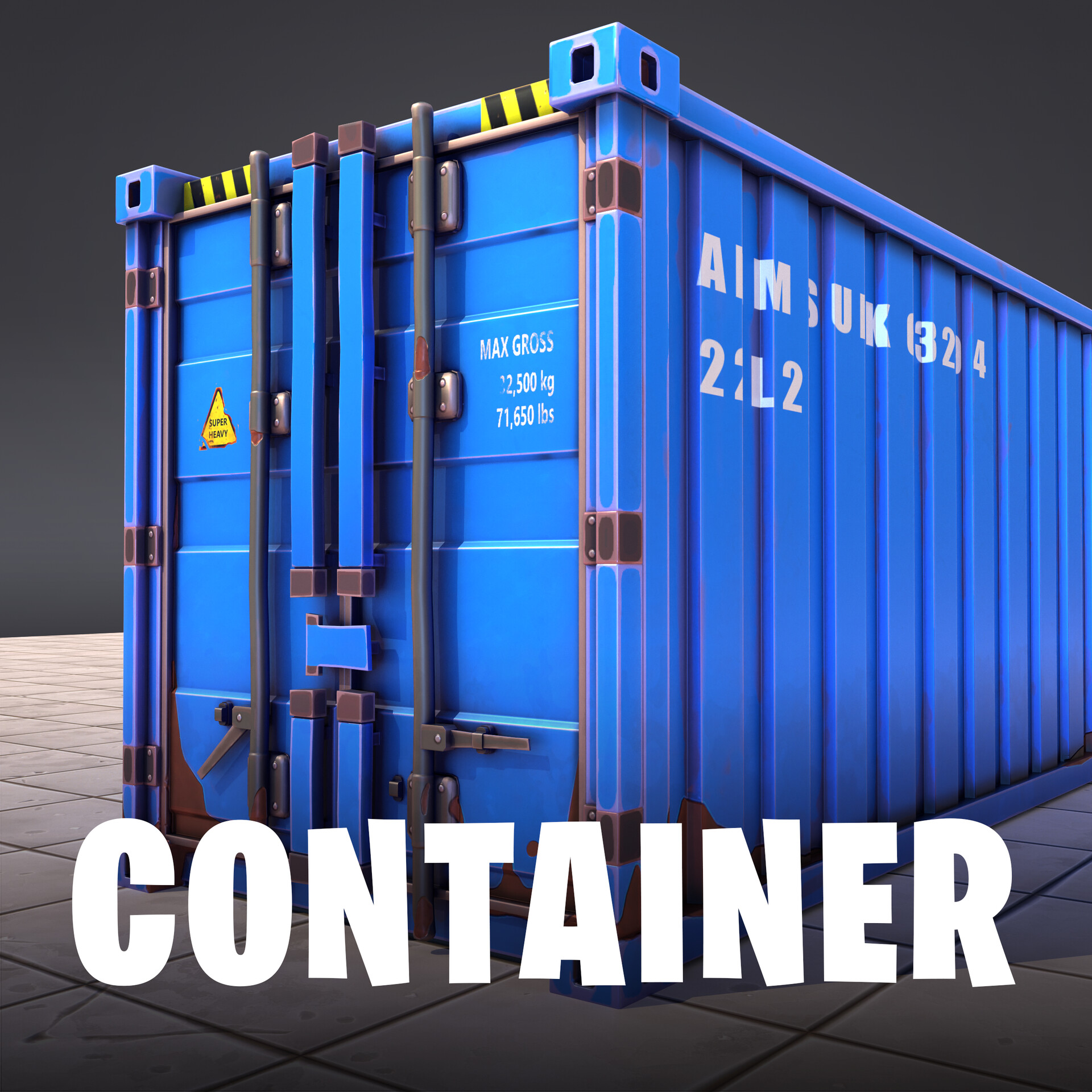 ArtStation - Stylized Shipment Container
