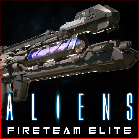 ArtStation - Aliens: Fireteam Elite - EVI-87 Zvezda Plasma Rifle