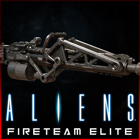 ArtStation - Aliens: Fireteam Elite - L56A3 Smart Gun