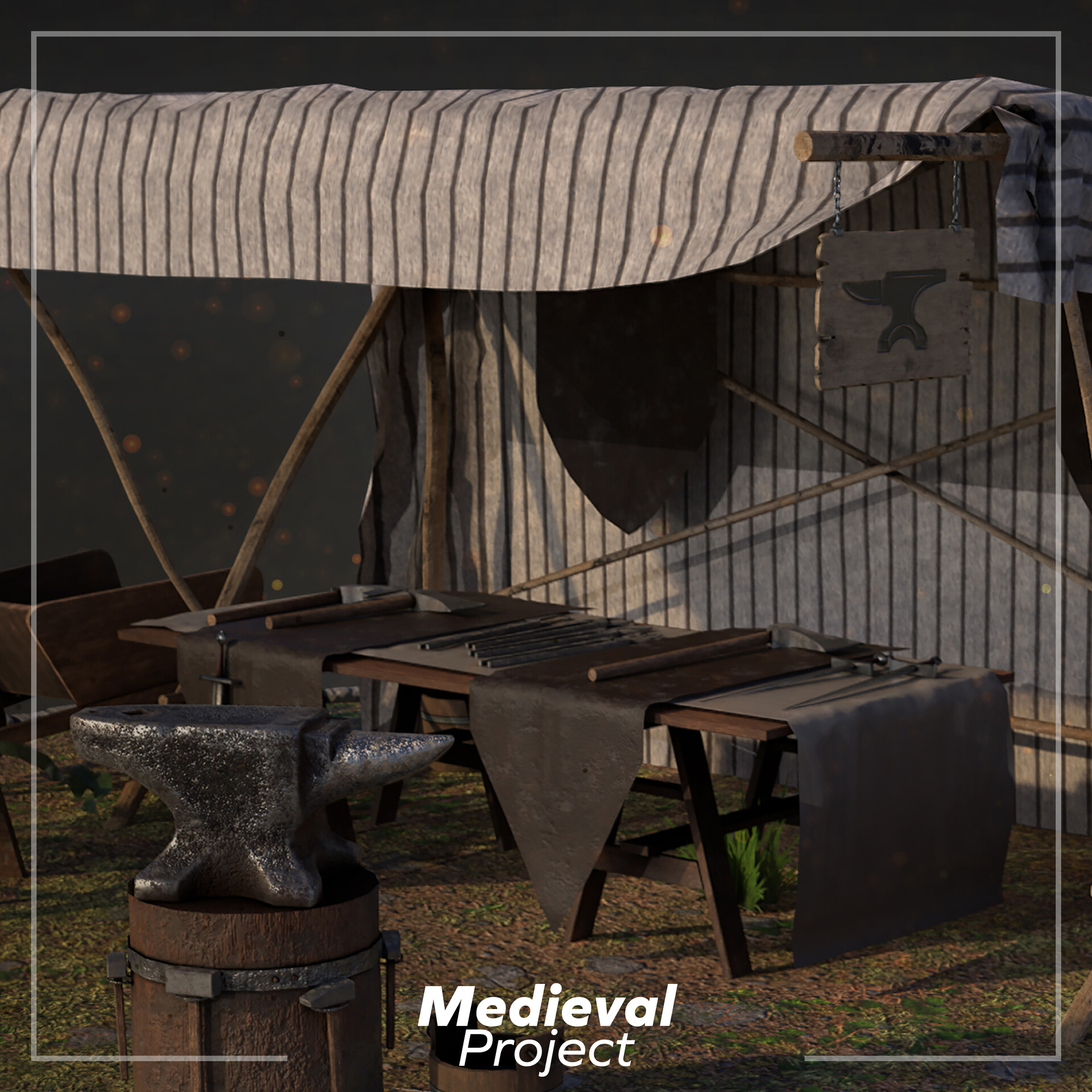 ArtStation - Medieval Stall - Realistic Modeling