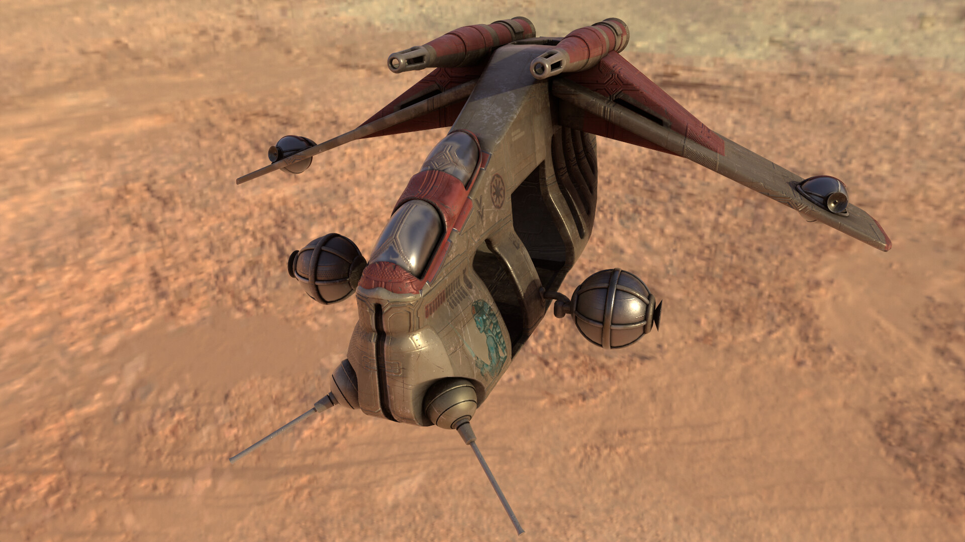 ArtStation - Star Wars - LAAT - Emperial Clone Troop Gunship