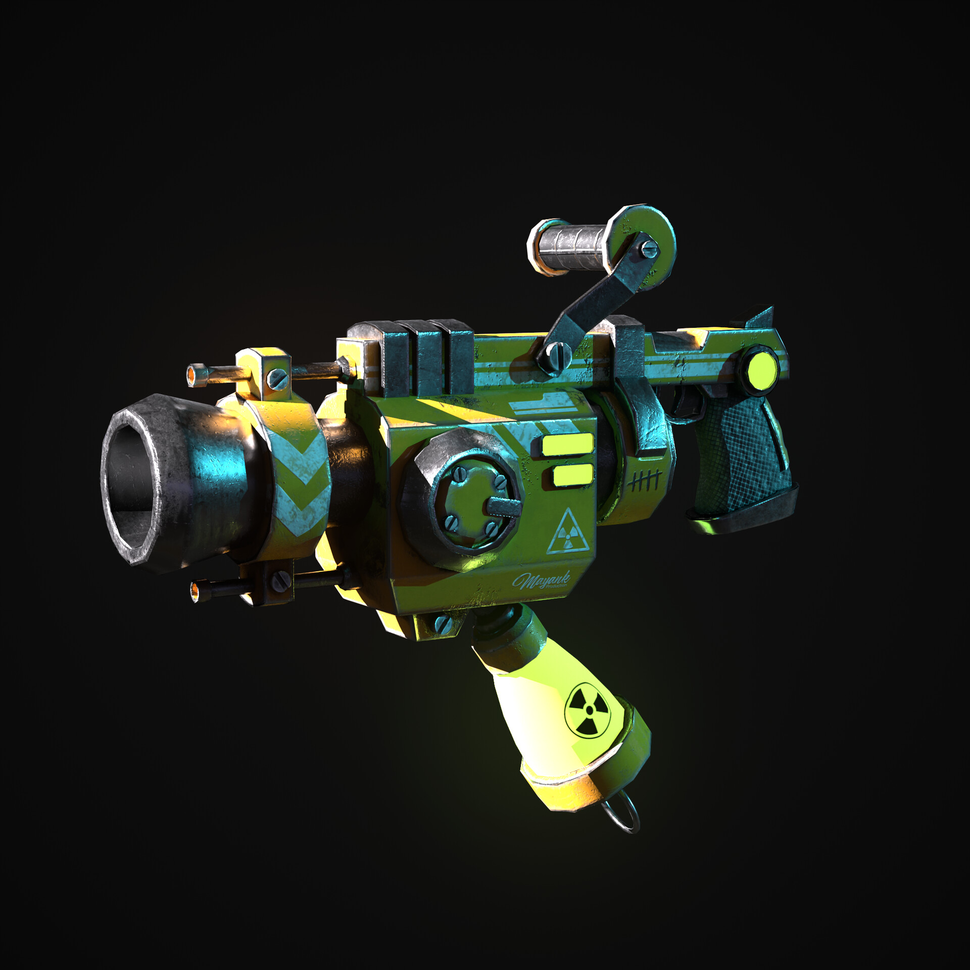 ArtStation - Sci fi Gun - 3D Low Poly Model