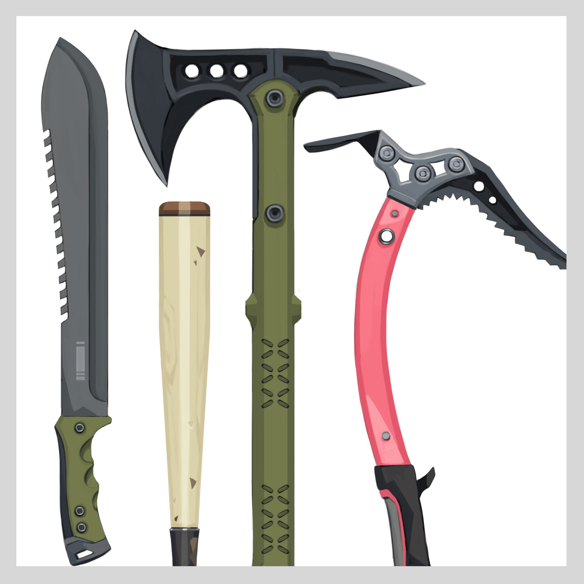 ArtStation - melee weapon_concept art