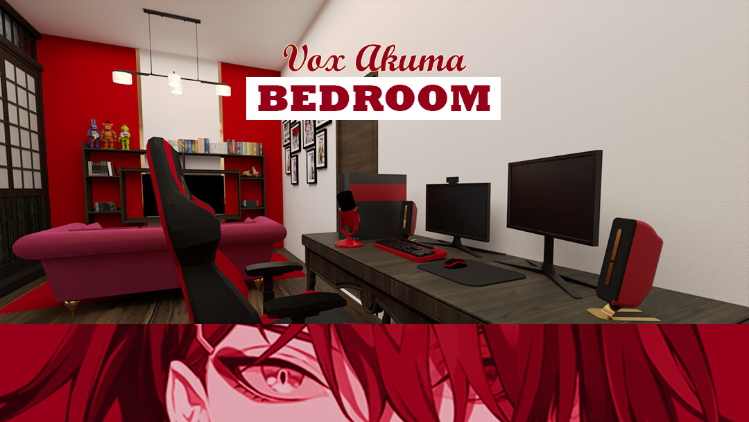 ArtStation - Vox Akuma: Bedroom Model