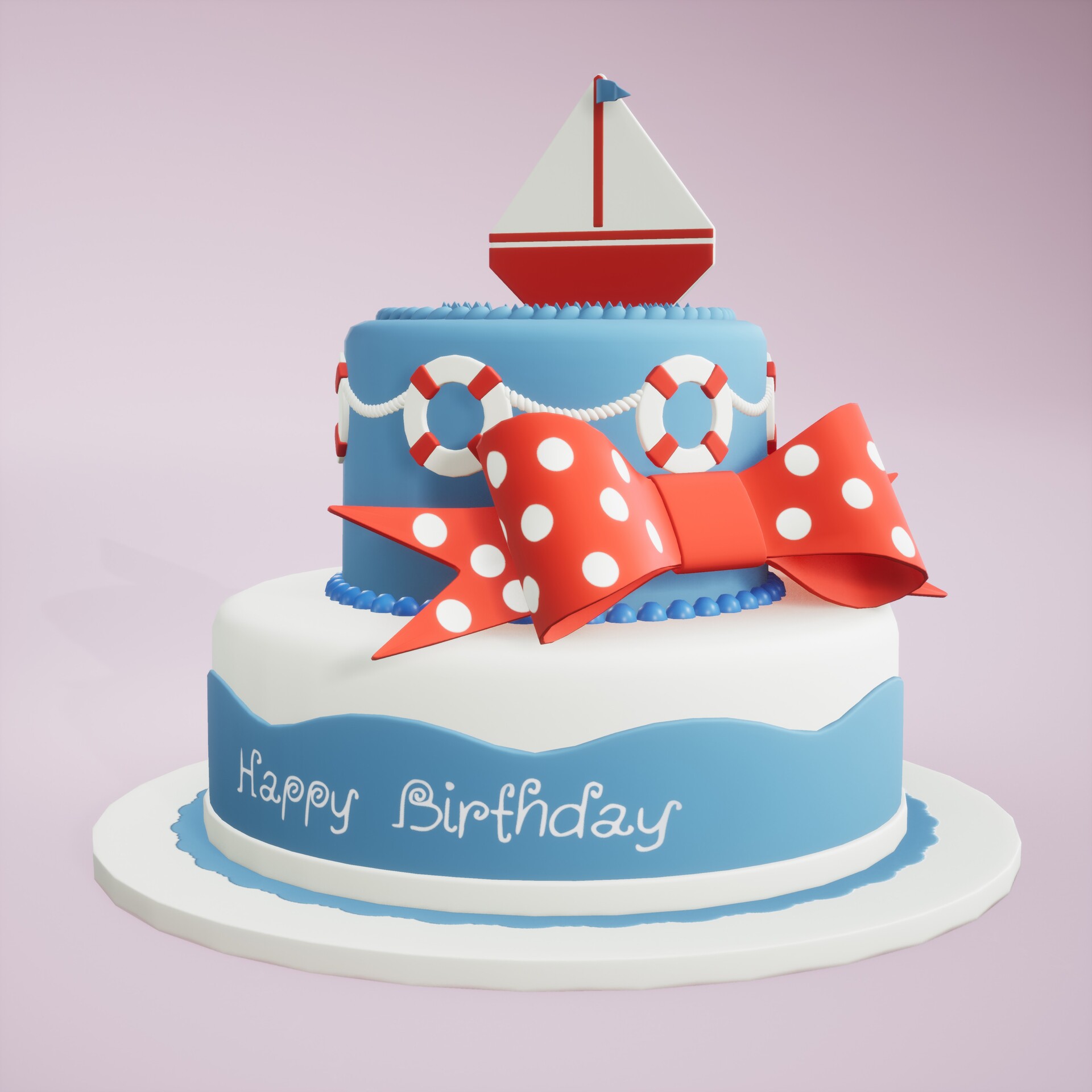 ArtStation - Nautical Themed Cake