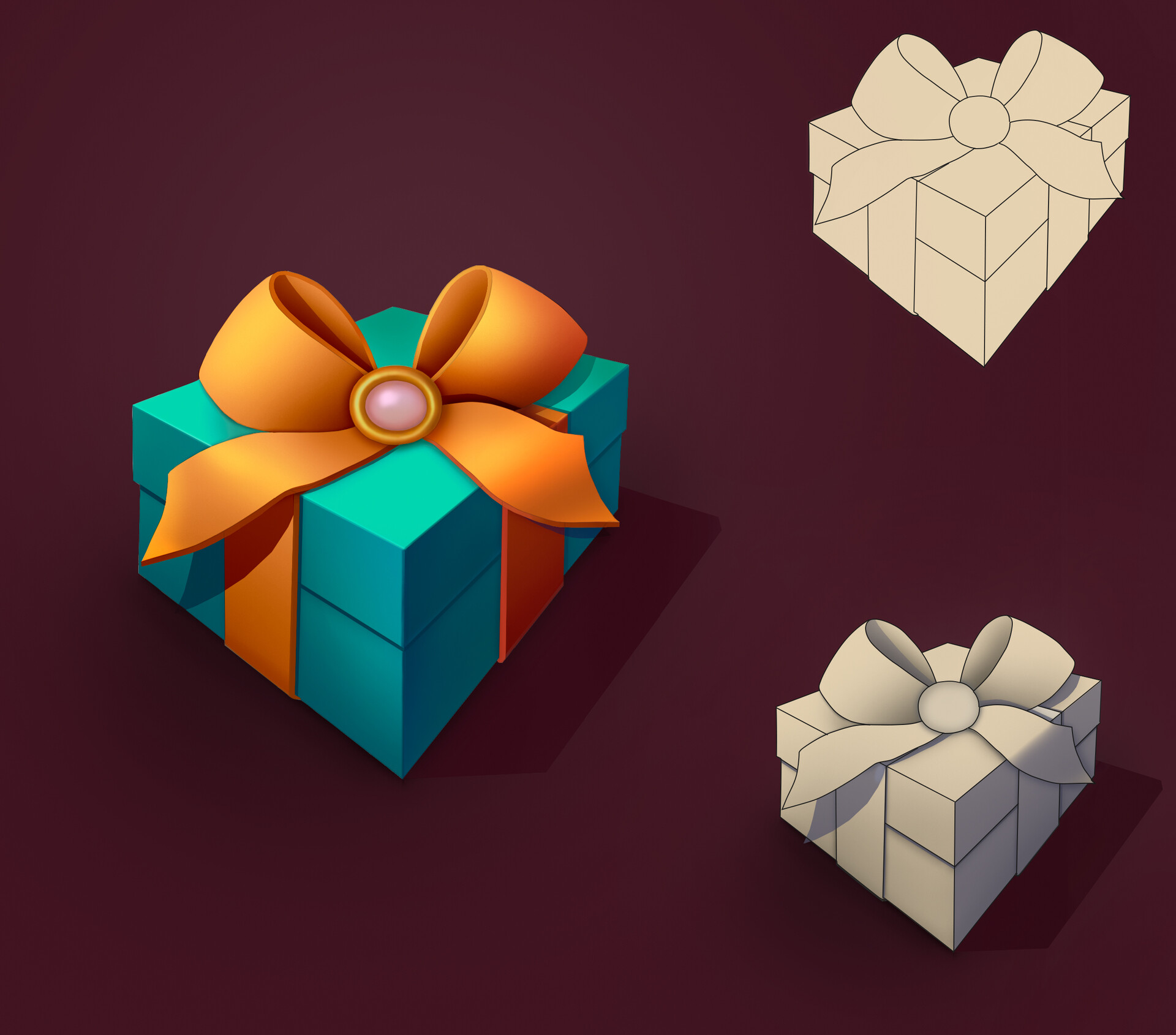 ArtStation - Gift box