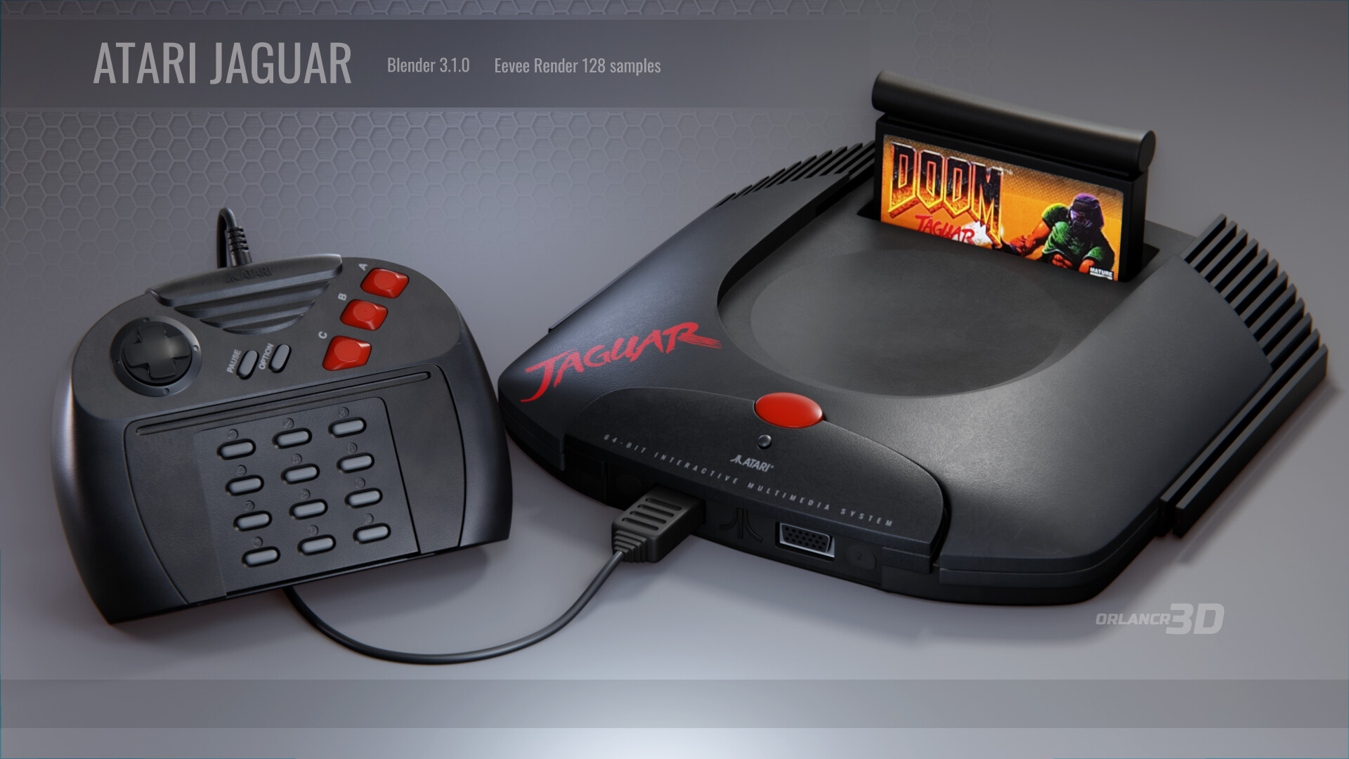 ArtStation - Atari Jaguar 3D model