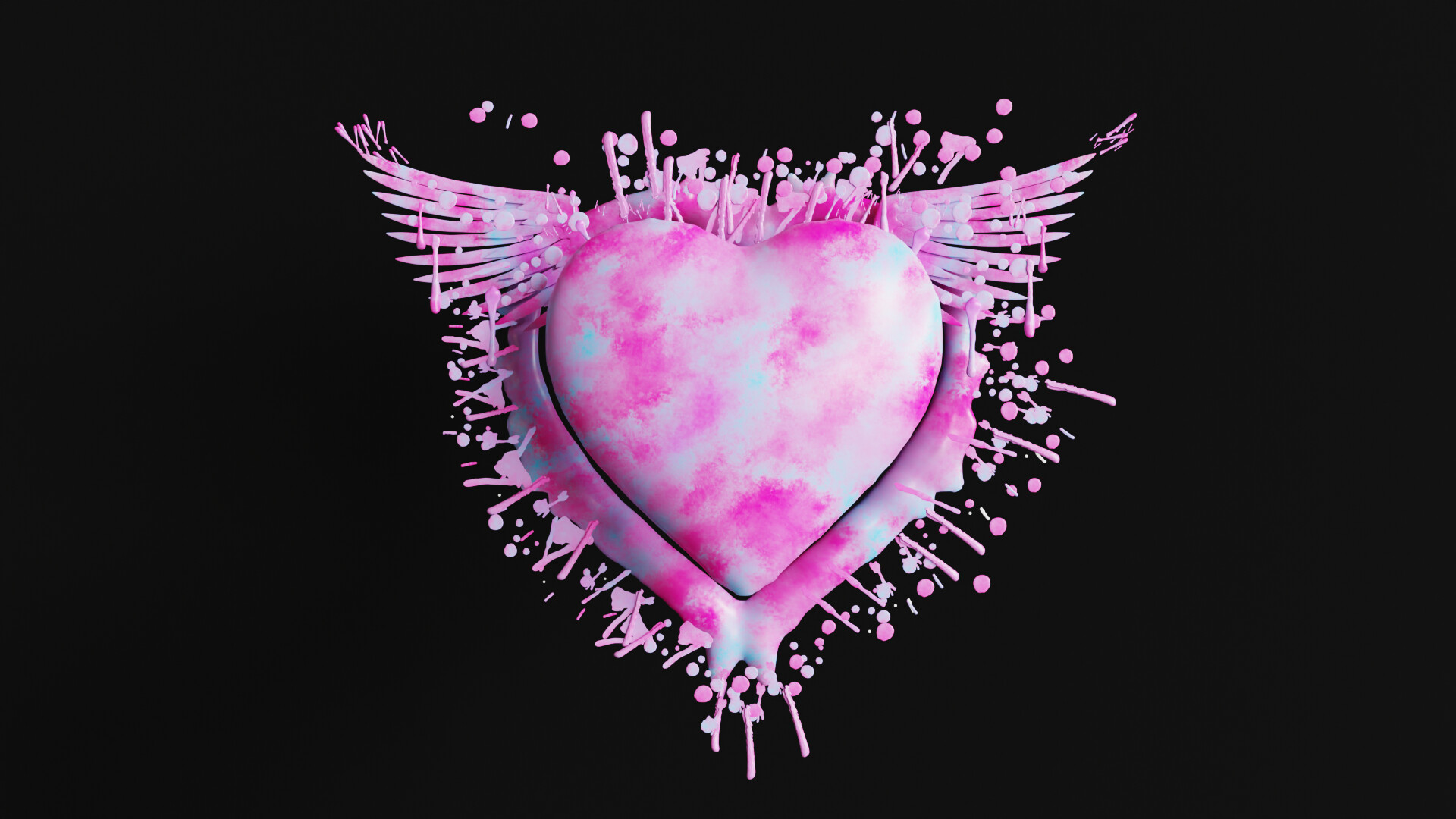 ArtStation - Beautiful Artistic Heart in 3d