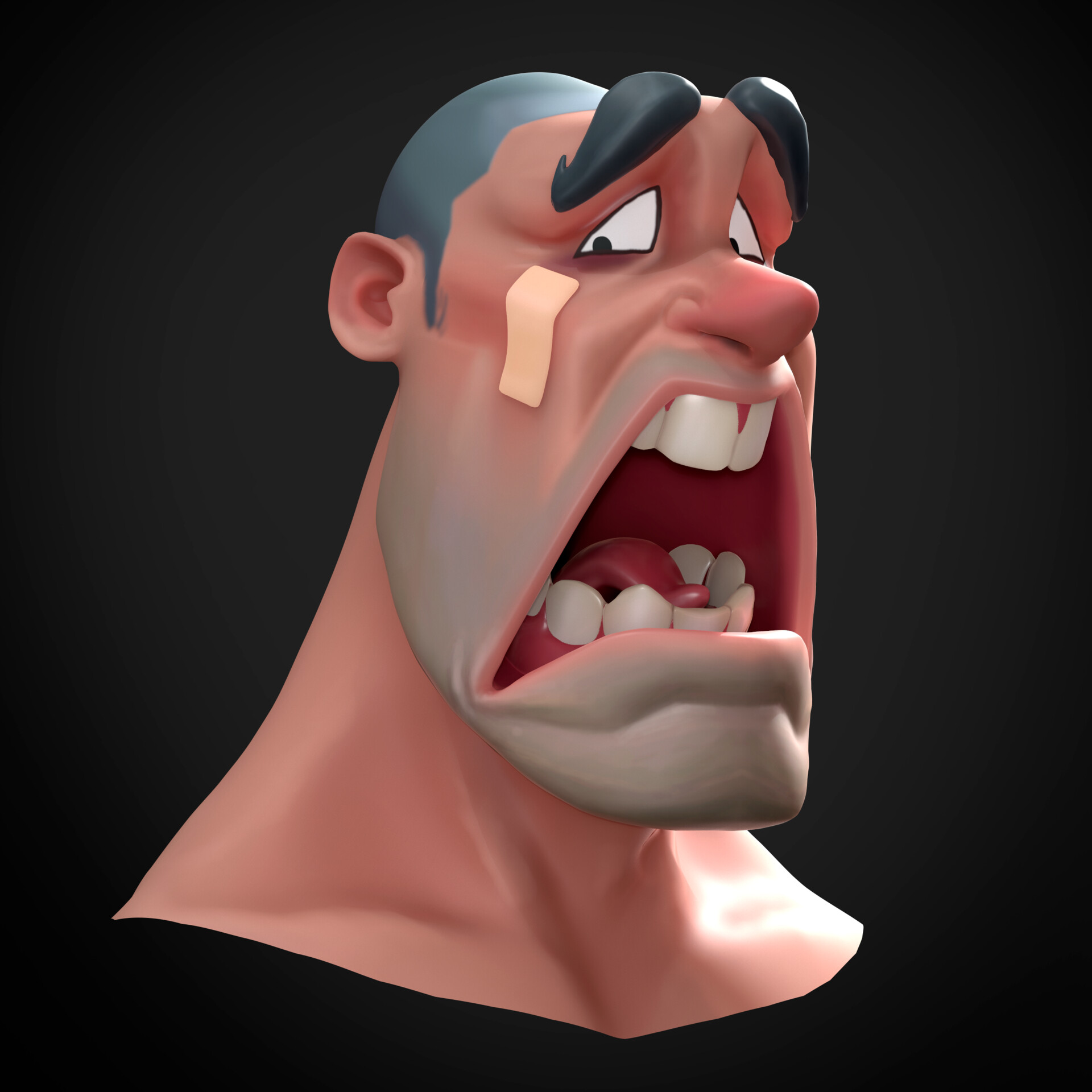 ArtStation - Stylized Head Sculpt Practice