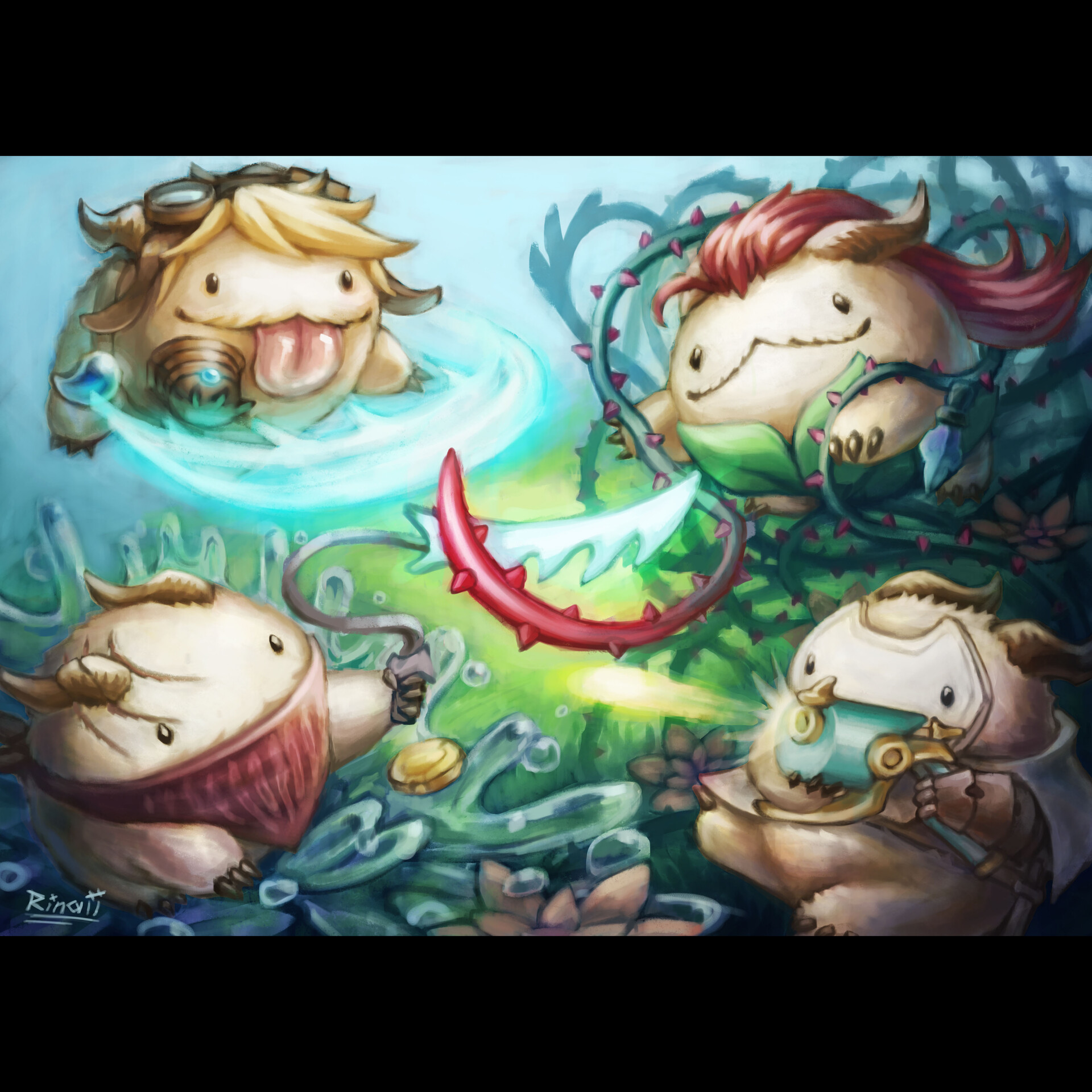 ArtStation - Poro fight!