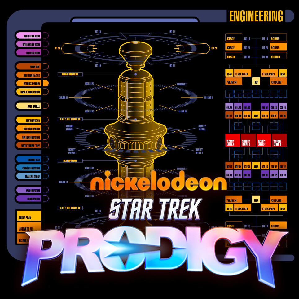 ArtStation - Star Trek Prodigy: Spaceship UI - The Dauntless