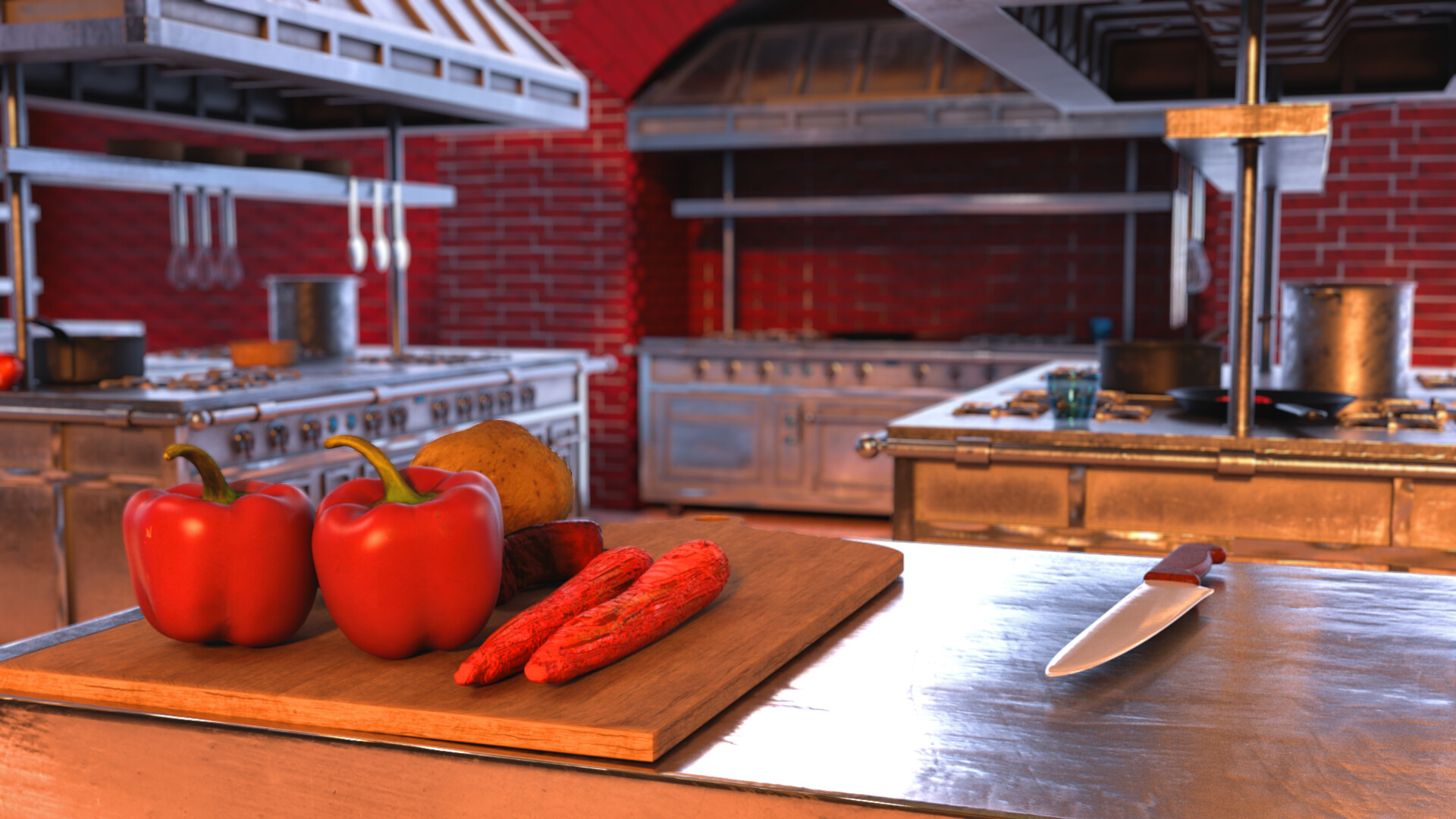 ArtStation - 3D Stage for Animation: Kitchen