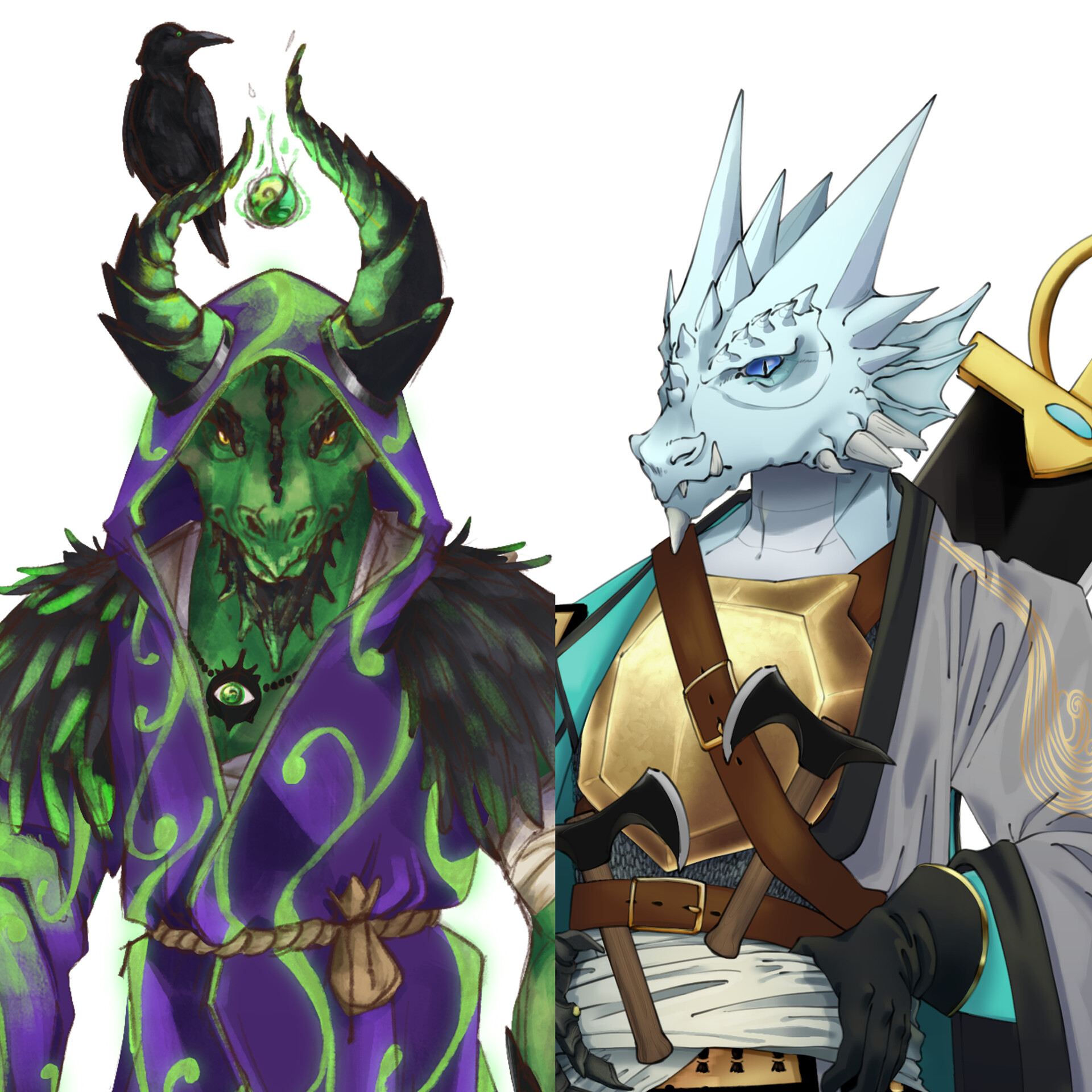 ArtStation - dnd dragonborn character designs