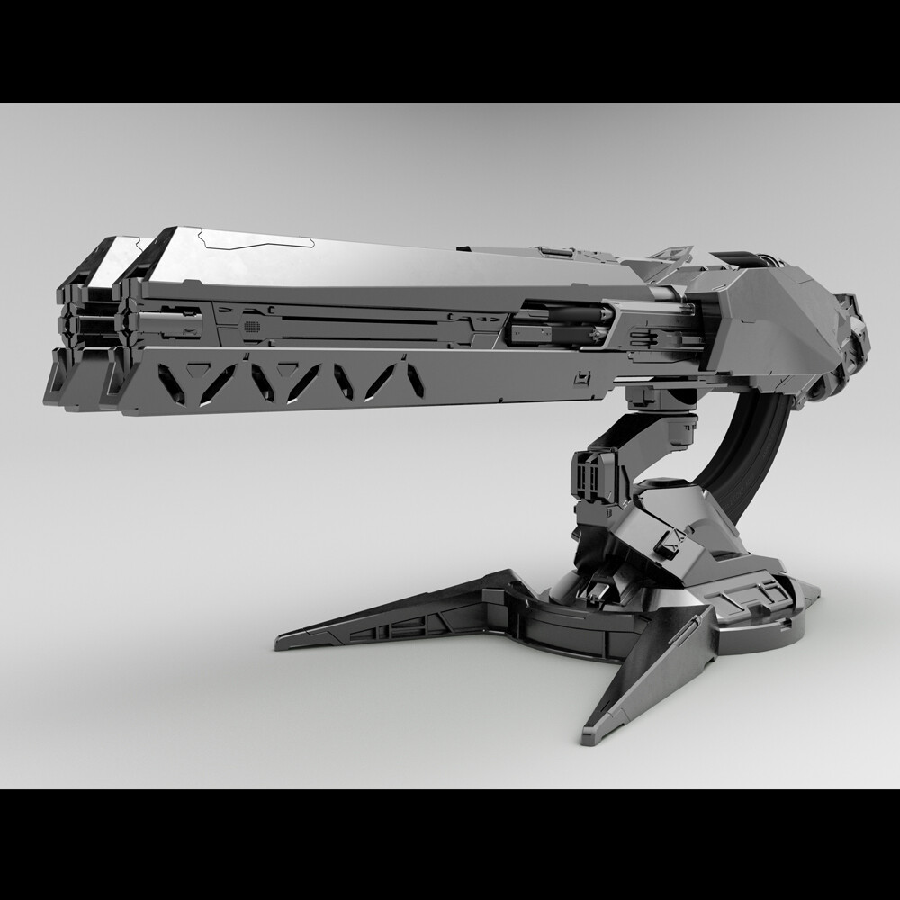 ArtStation - Sci Fi Turret Design