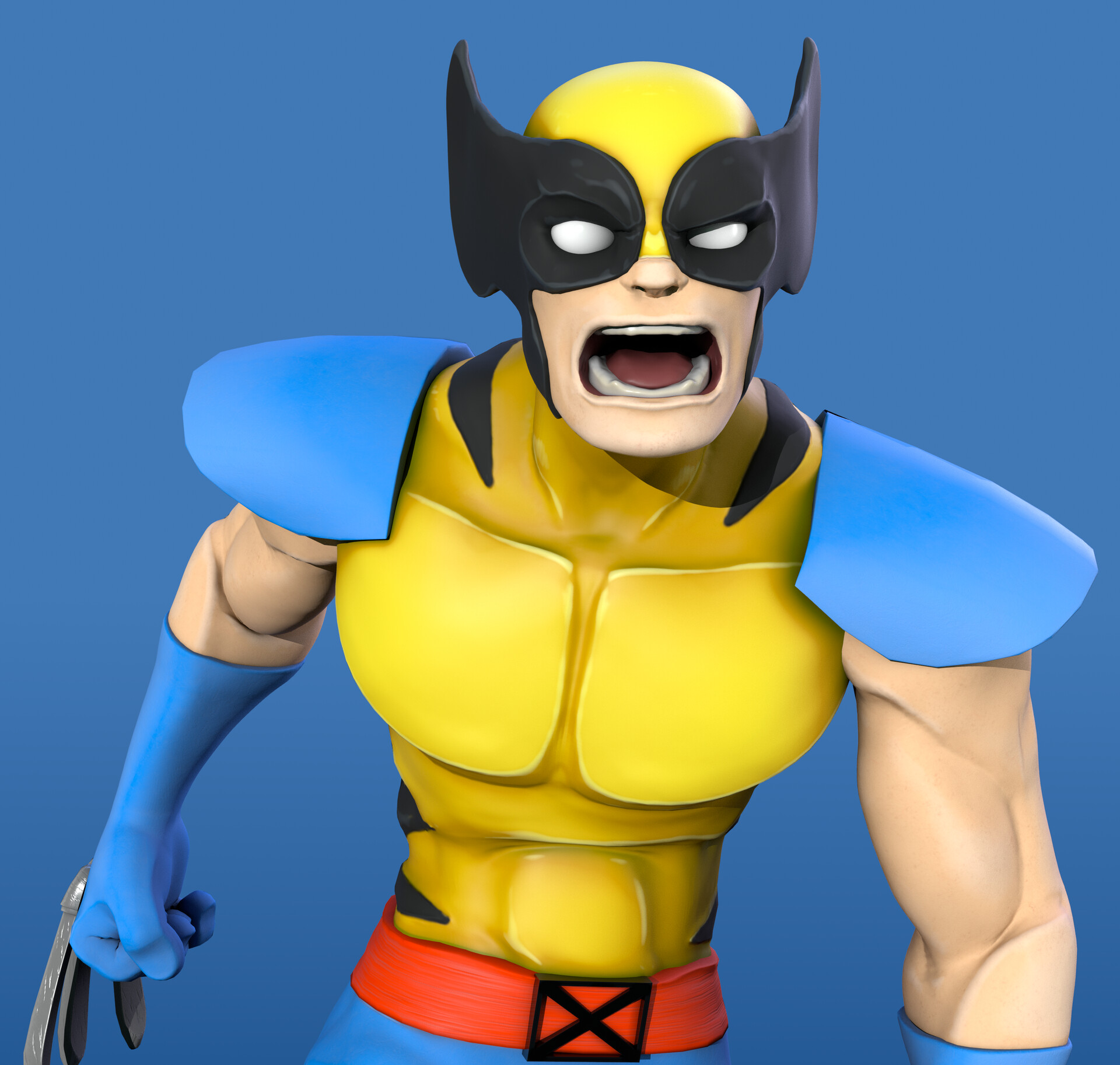 ArtStation - Wolverine Cuts Off Deadpool's Head