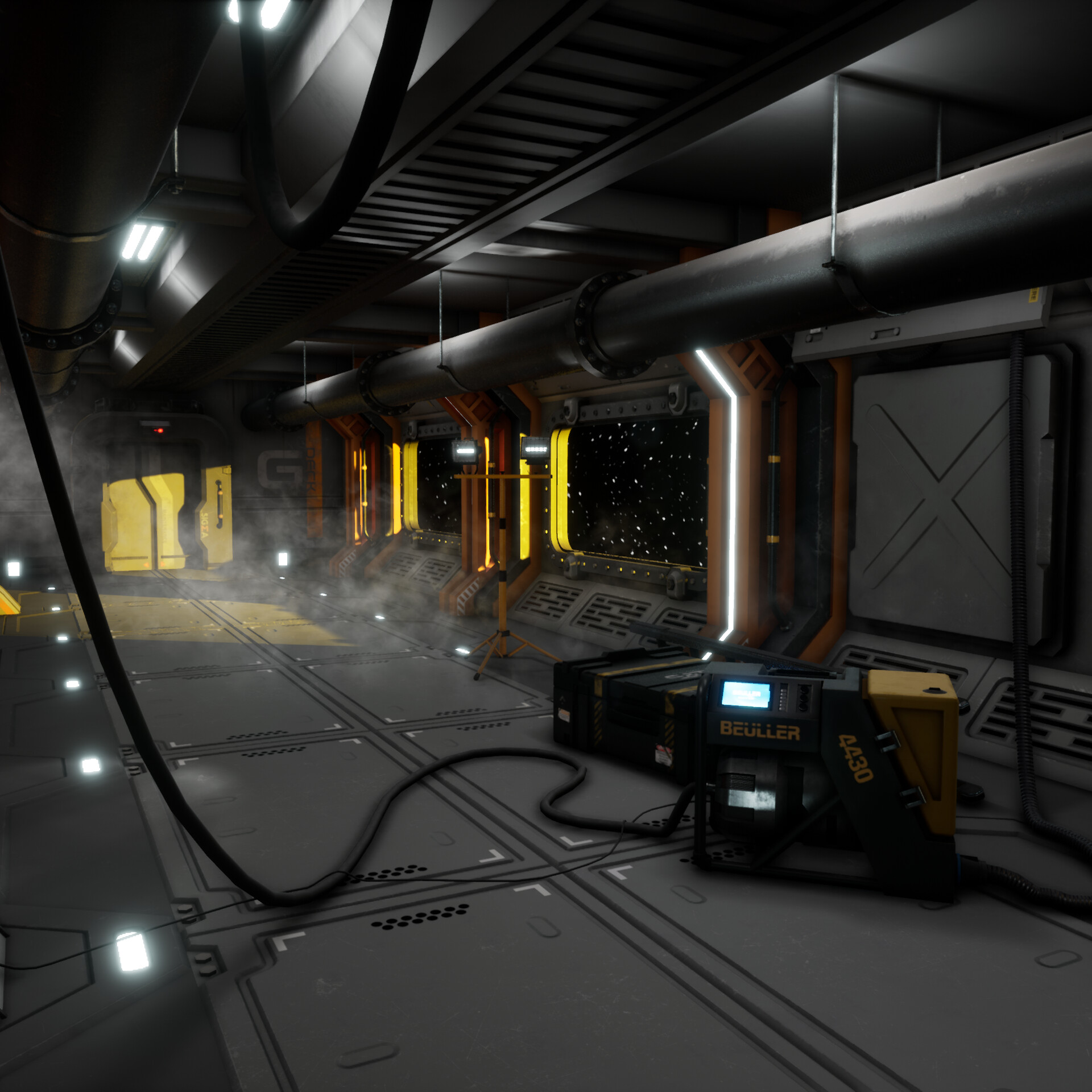 ArtStation - Space Station Hallway