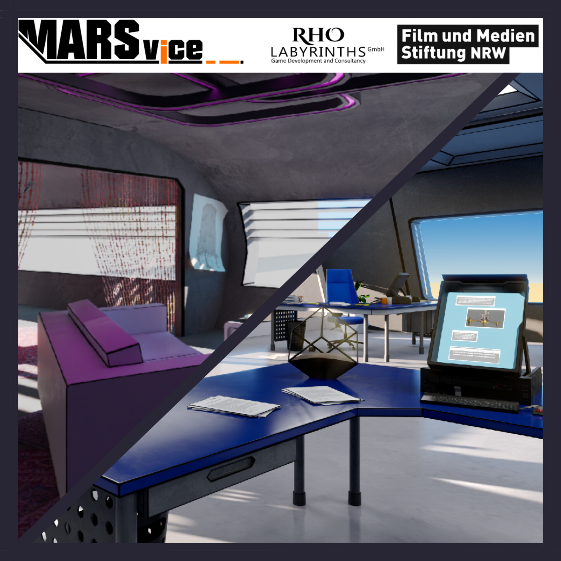 ArtStation - Mars Vice Concept: Apartment & HQ