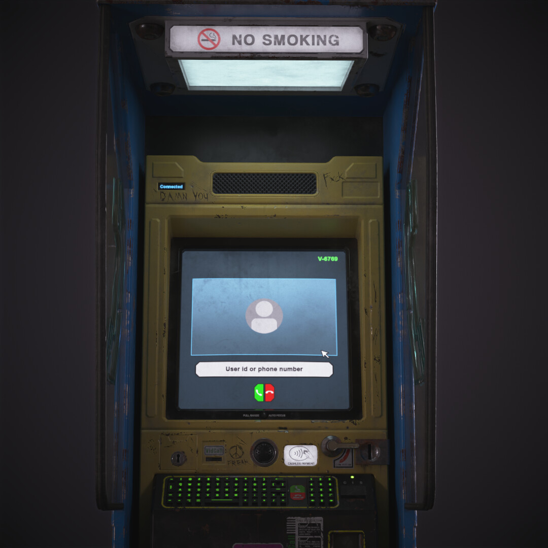 ArtStation - Futuristic Phone Booth