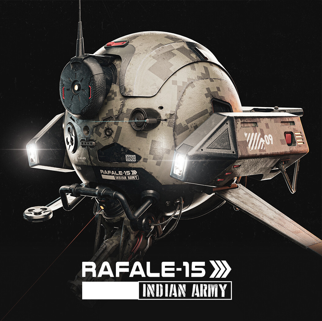 ArtStation - Rafele-15 sci fi drone