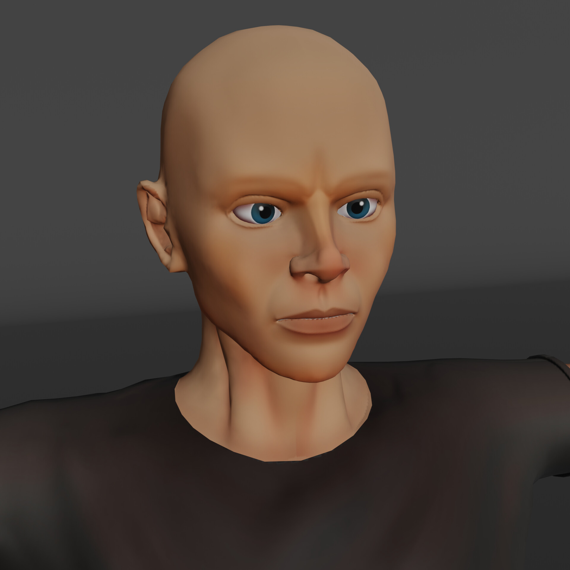 ArtStation - Stylized Bald Woman