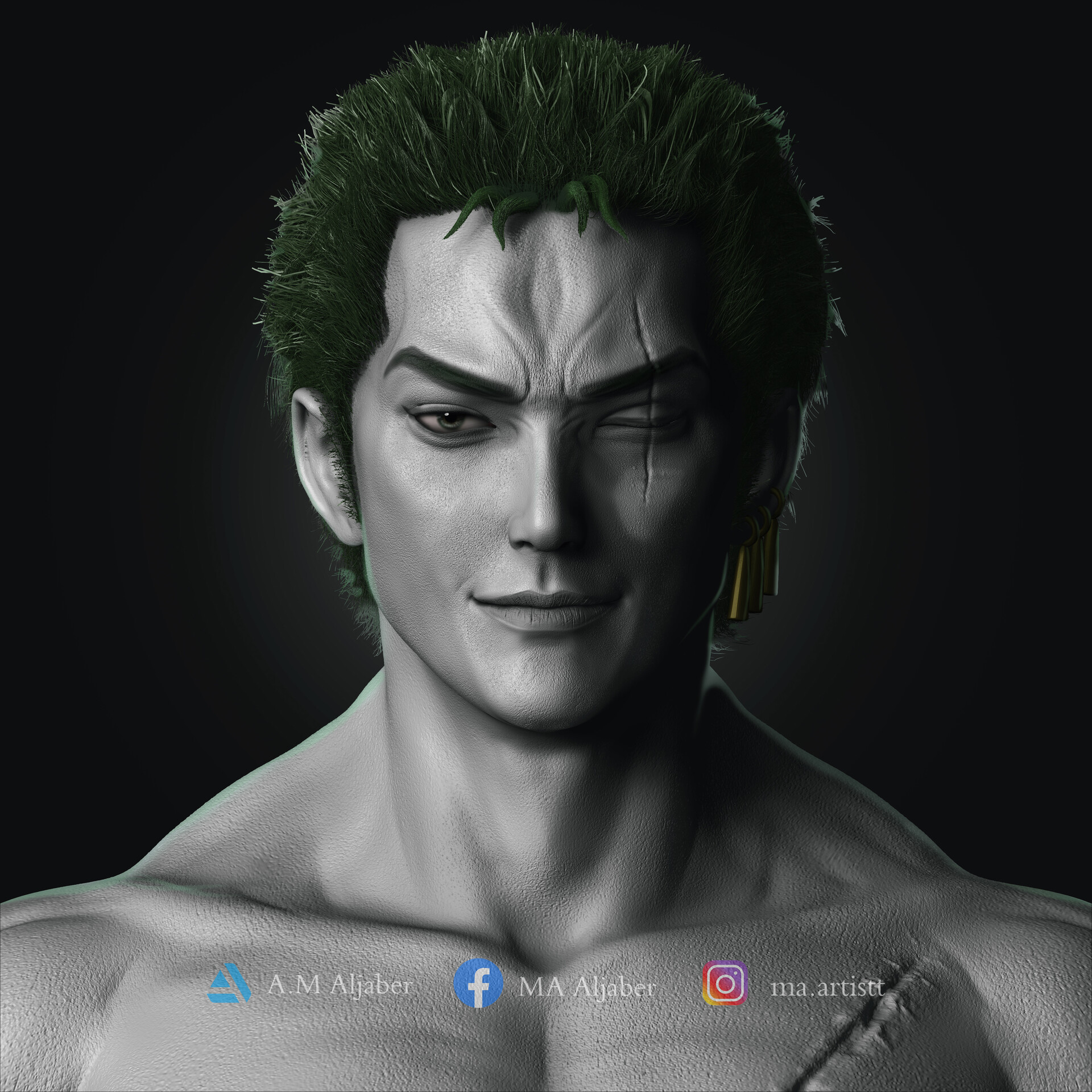 ArtStation - Roronoa Zoro | 3D Model