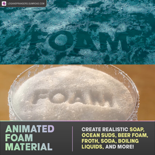 ArtStation - Realistic Animated Foam Material
