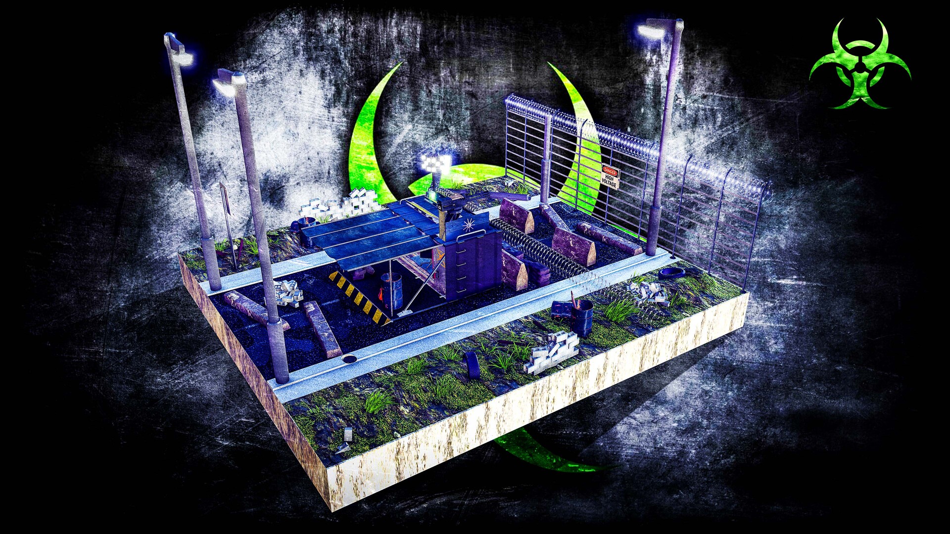 ArtStation - Last Stand-3D Asset Game Prop Scene-Series 2