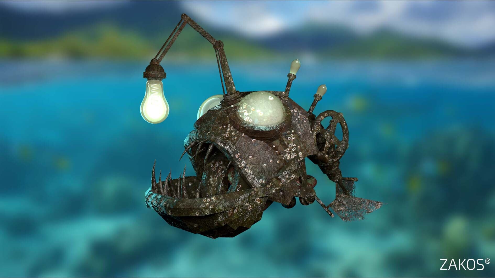 ArtStation - Steampunk Angler Fish