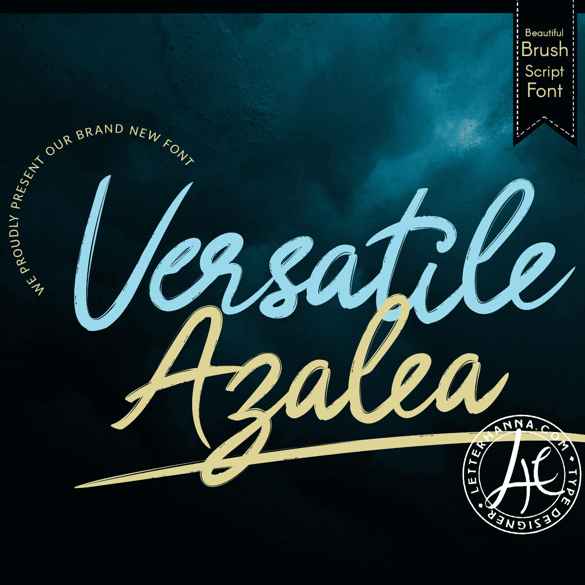 ArtStation - Versatile Azalea Brush Font