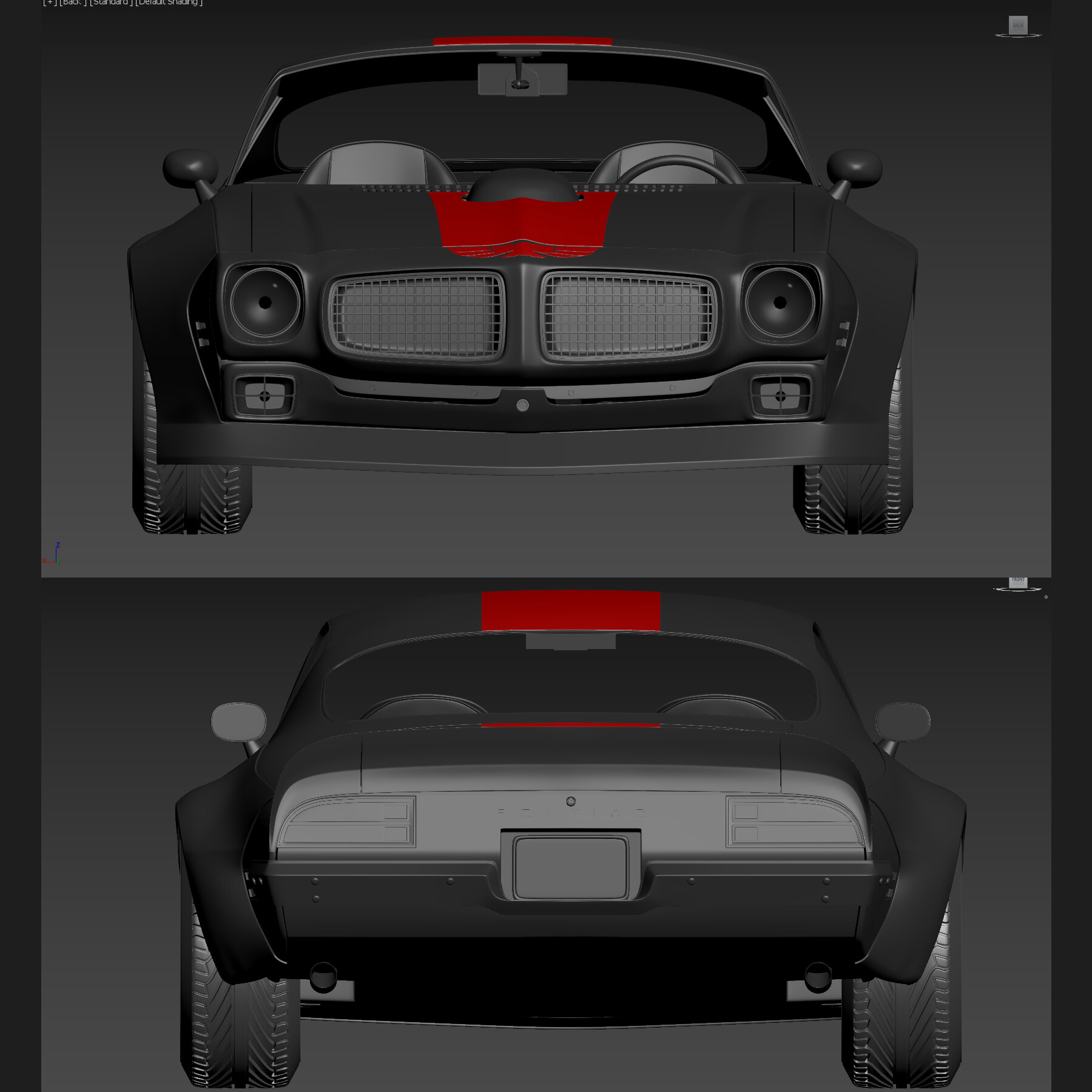 ArtStation - Pontiac firebird trans am 1970 3D Model Work in Progress (WIP)