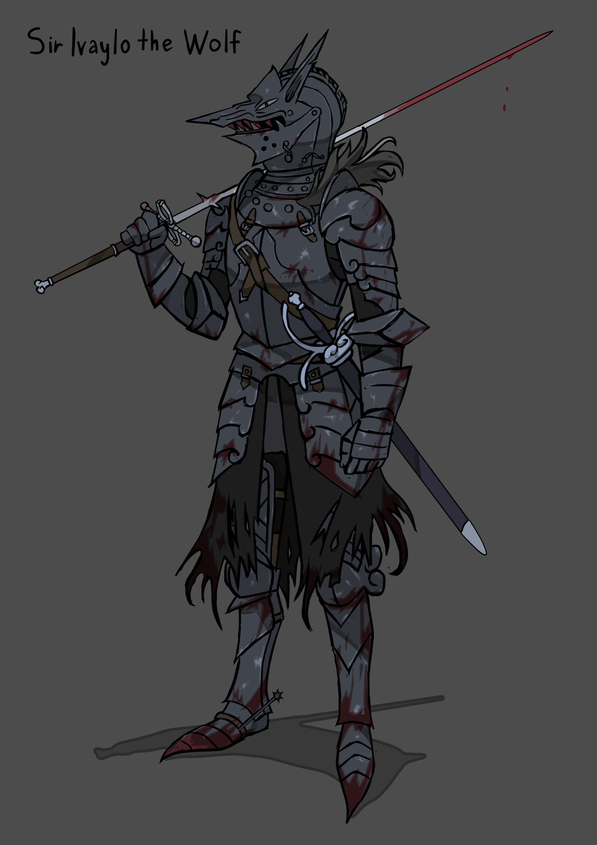 ArtStation - Sir Ivaylo the Wolf Knight 🐺⚔️💖💖💖