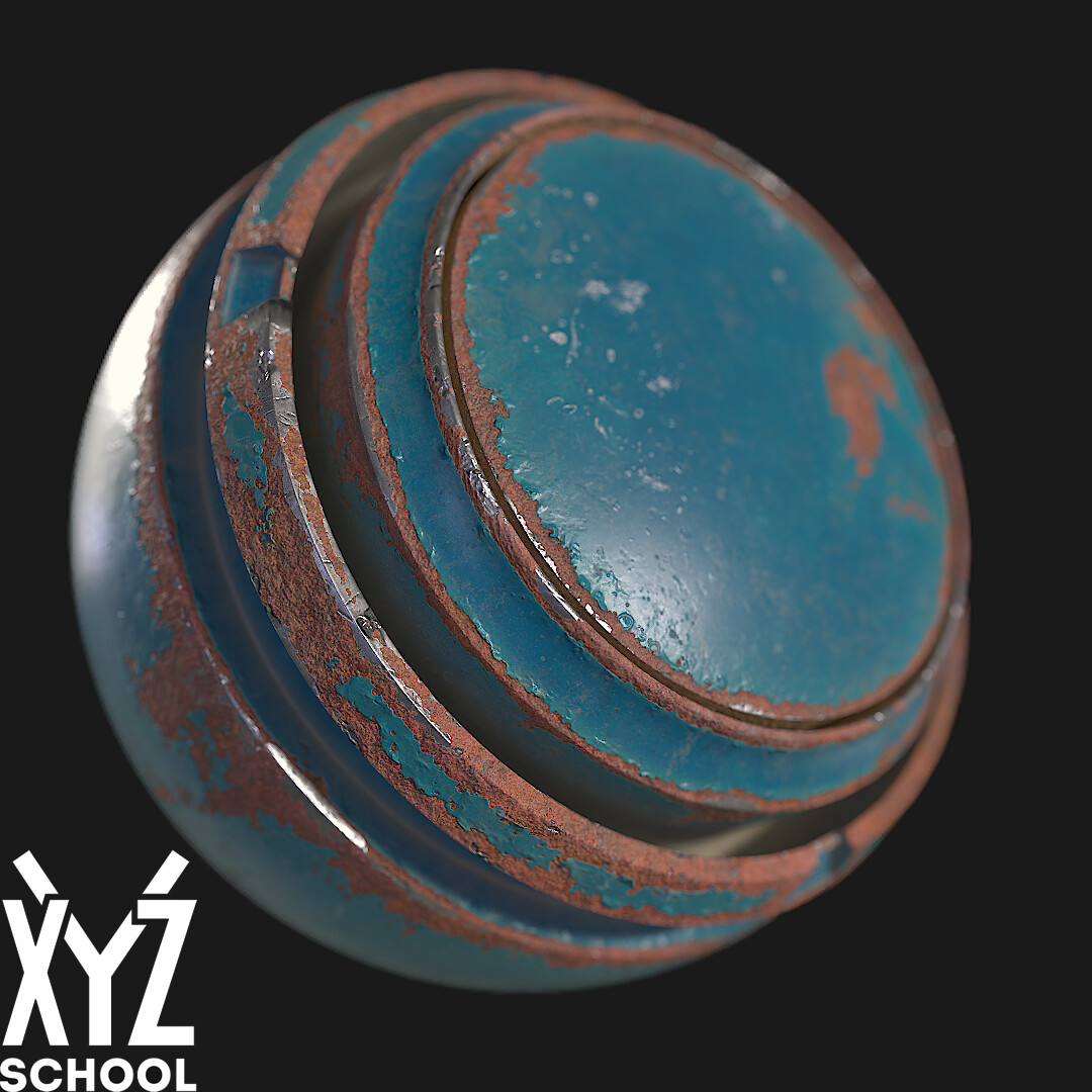 ArtStation - Painted metal materials
