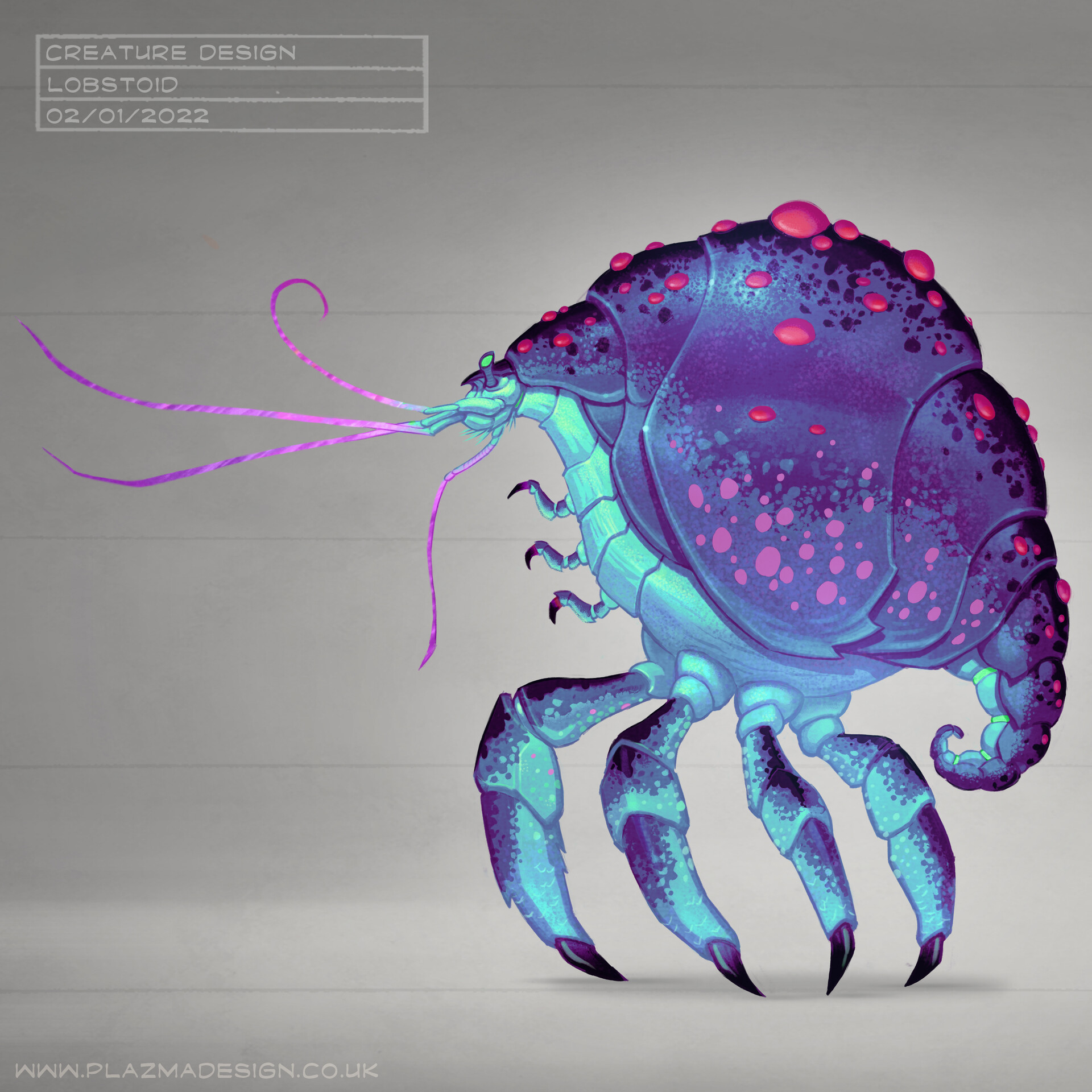 ArtStation - Crustacean creature design.