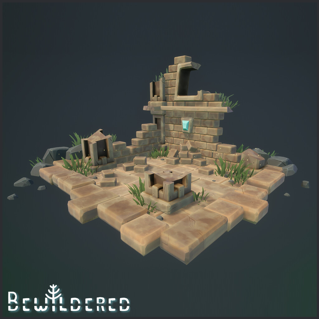 ArtStation - Modular Stylized Temple Ruins