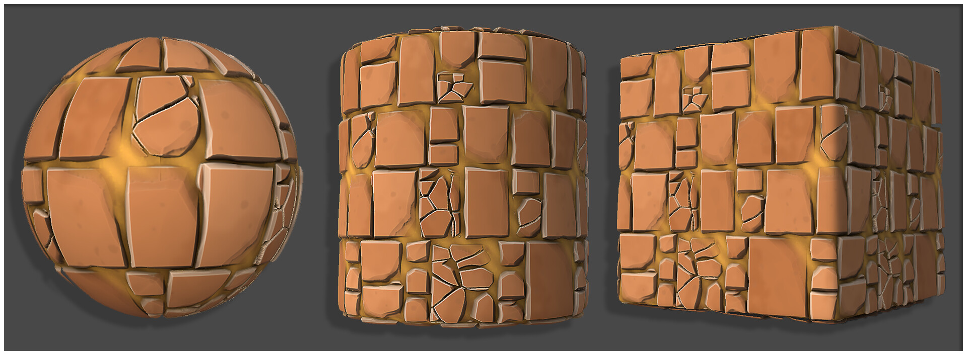 ArtStation - Stylized Stone Brick (Remake)