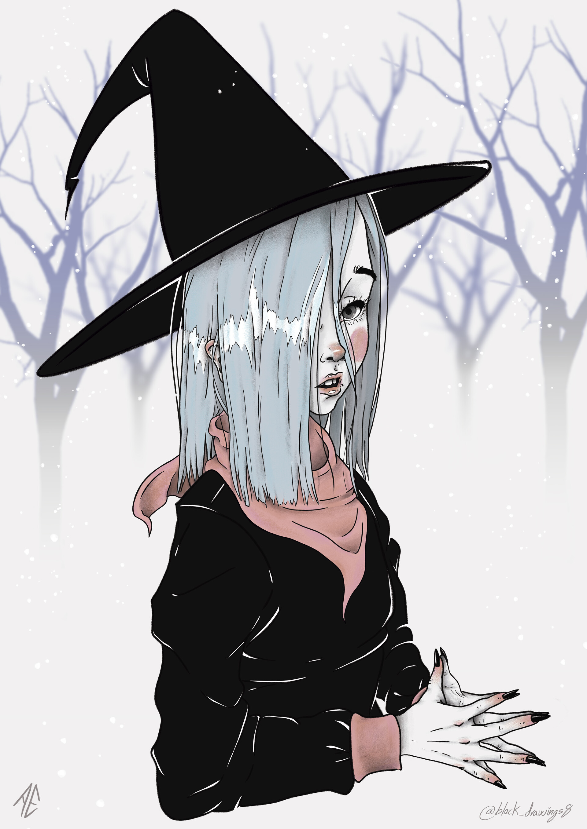 ArtStation - Cute witch | Digital art