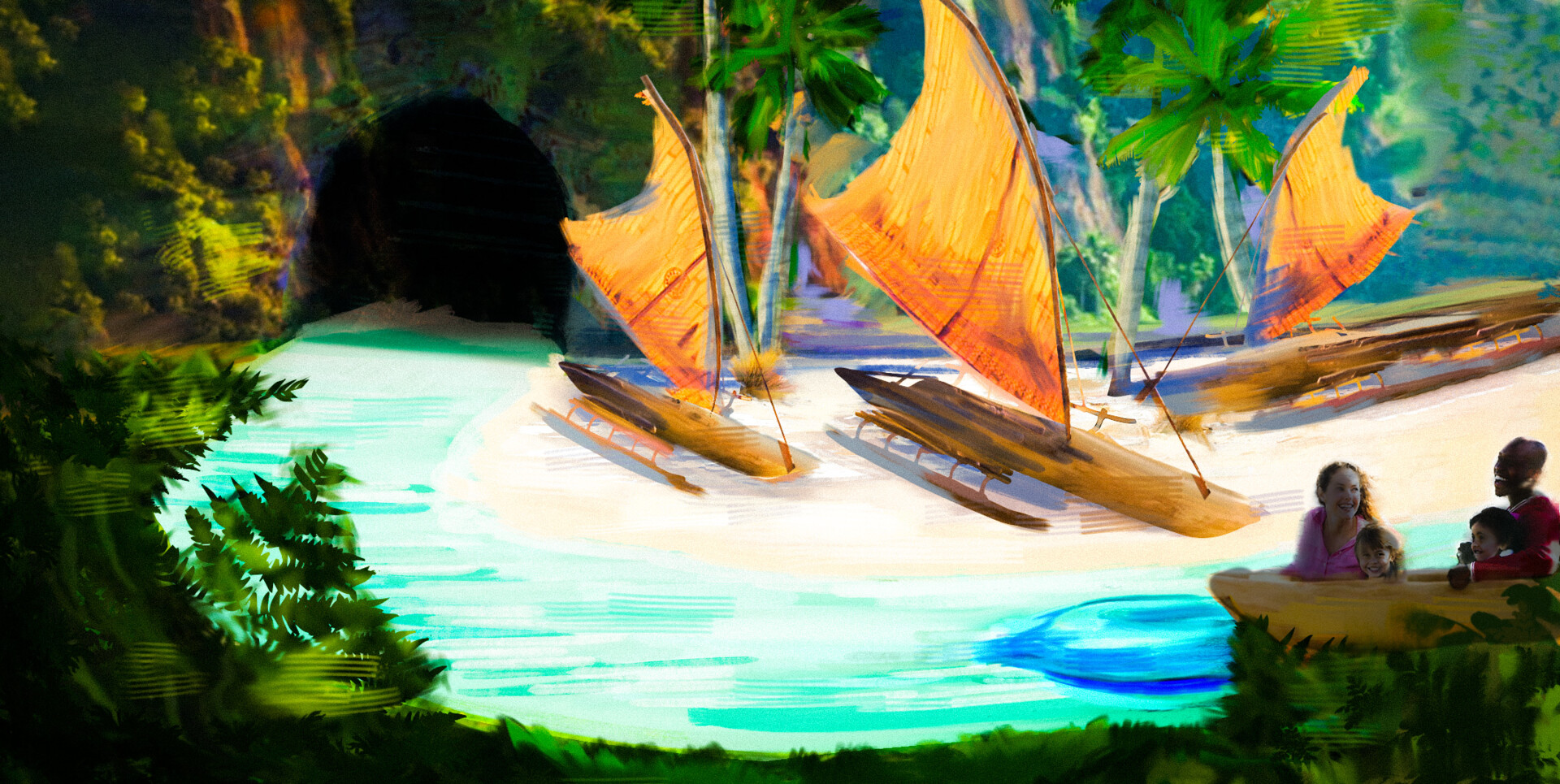 ArtStation - Rethinking the Splash Mountain: Moana