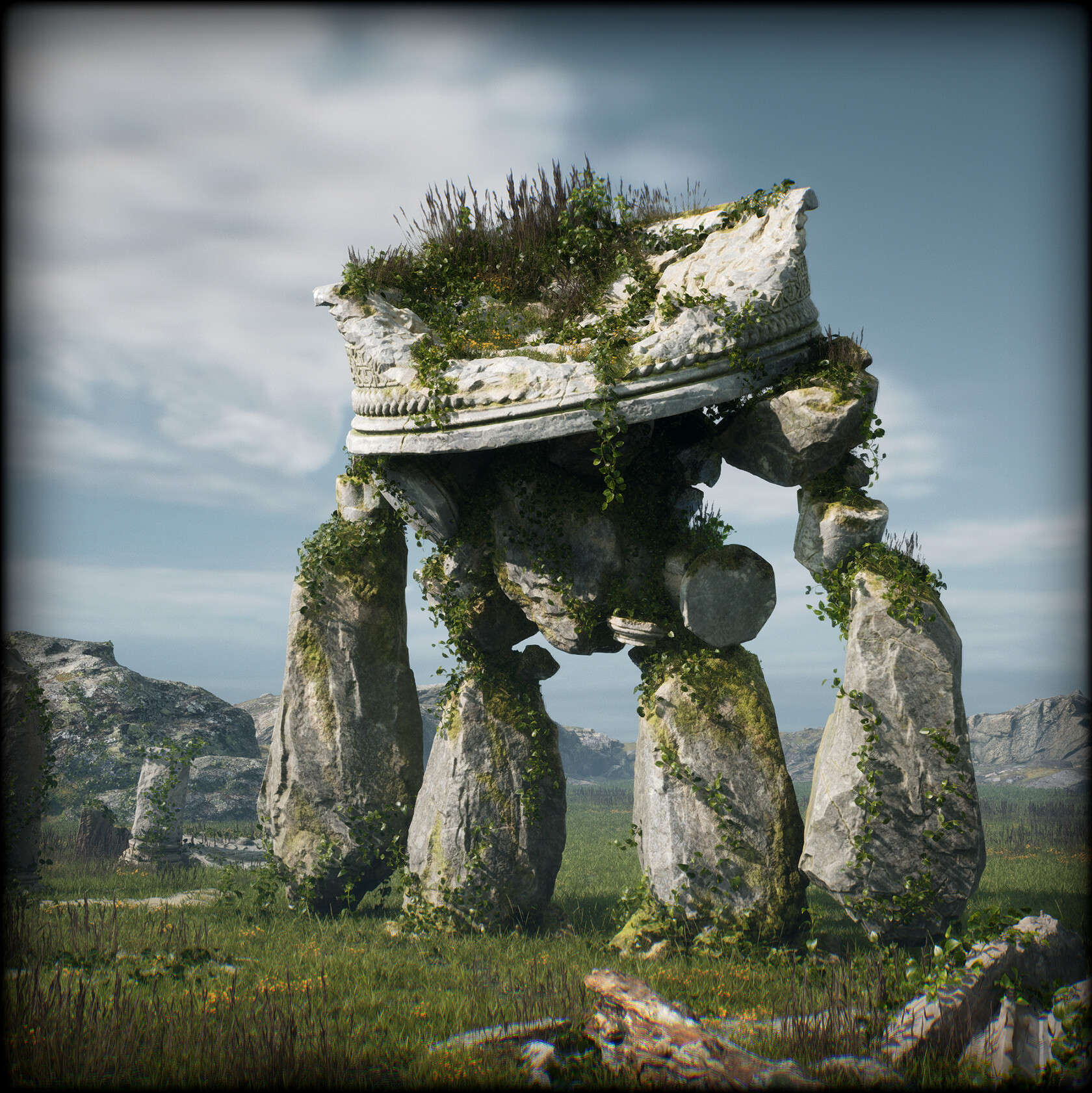 ArtStation - Small Golem in Ruin