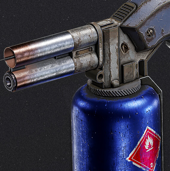 ArtStation - Post Apocalyptic Flamethrower