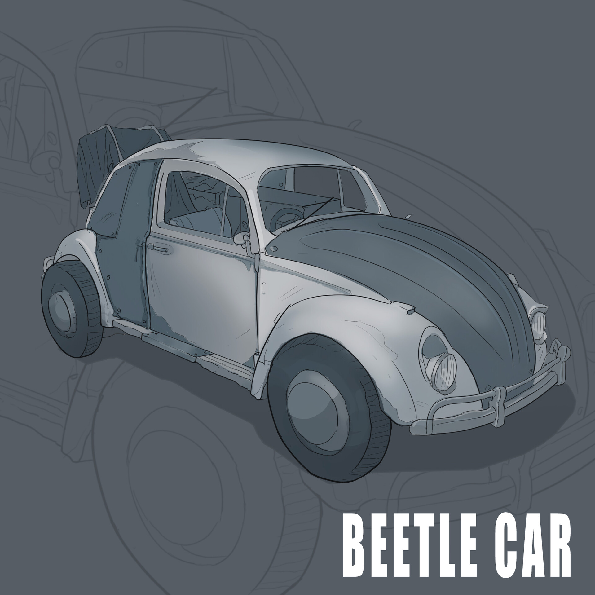 ArtStation - Beetle Car