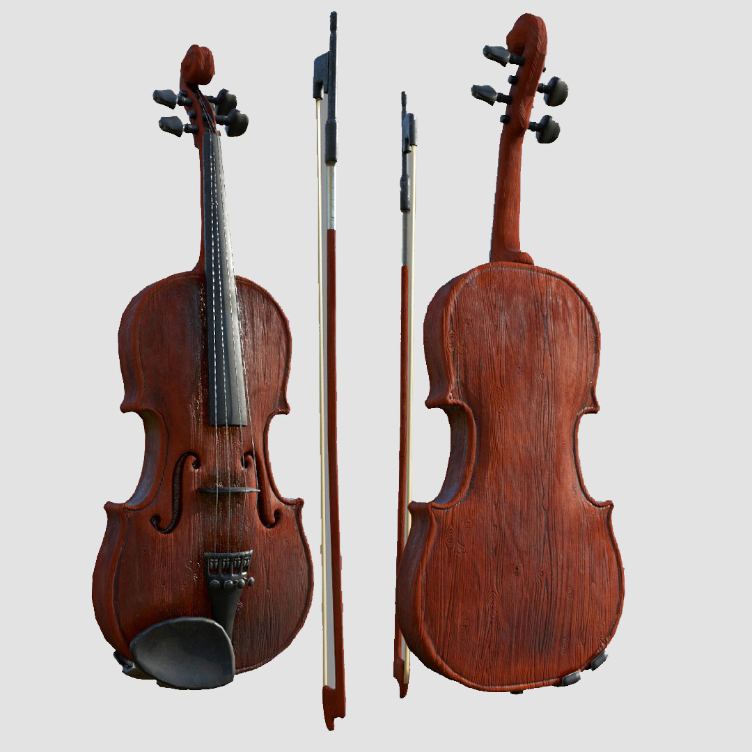 ArtStation - Violin Model and Texture