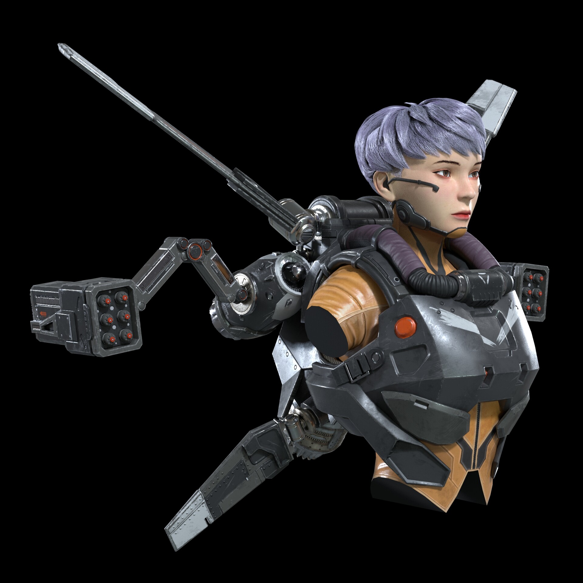 ArtStation - APEX_valkyrie_remake (half body)
