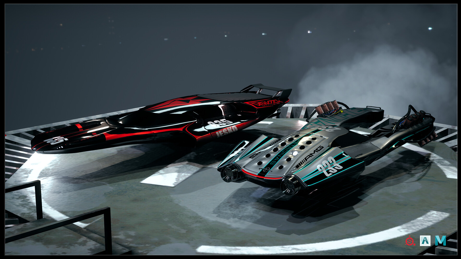 ArtStation - SCI-Fi Spaceships Concept 3D Model