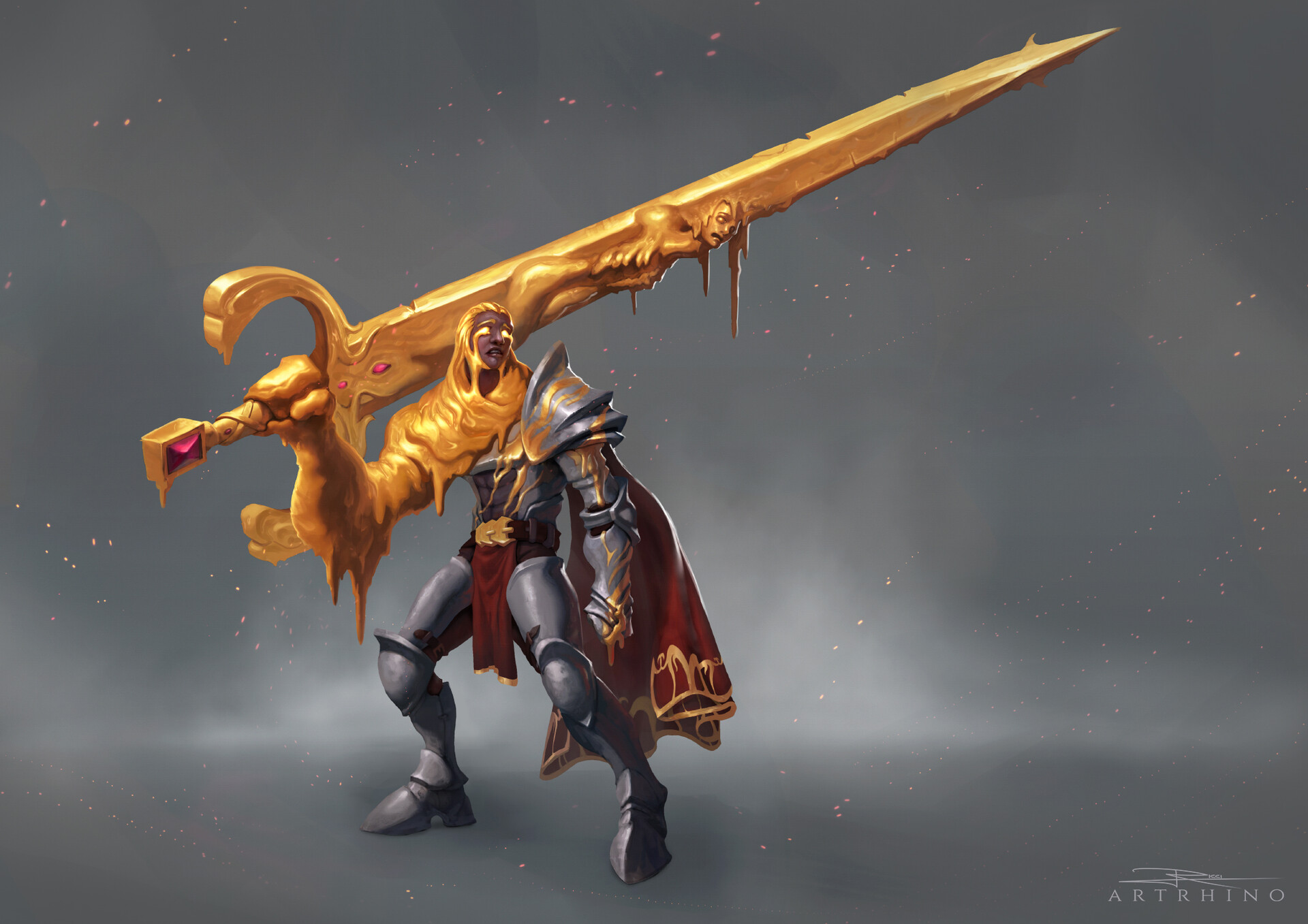 ArtStation - Mourning Gold Knight