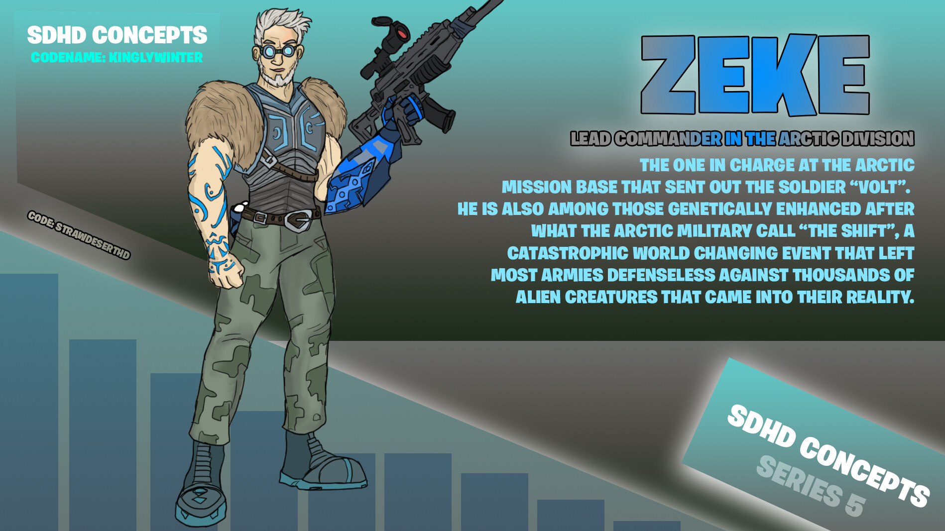 ArtStation - Zeke - The Frosty Commander (Original Character)