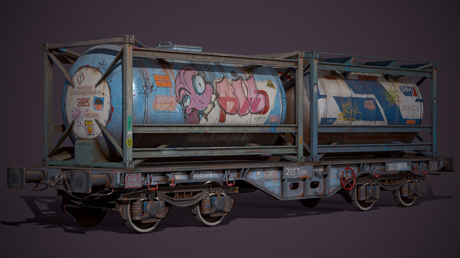 ArtStation - Graffiti Railway Tank